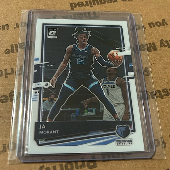 Panini | Other | Ja Morant X Anthony Edwards 2 Donruss Optic Card No 117 | Poshmark